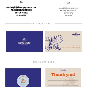 Bakery Shop Brand Kit, Brand Identity, Vintage, Signature Logo, Small ...