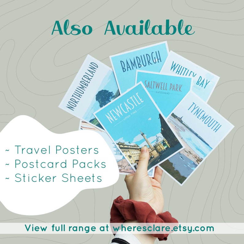 Edinburgh Sticker Waterproof Scotland Travel Poster Sticker - Etsy