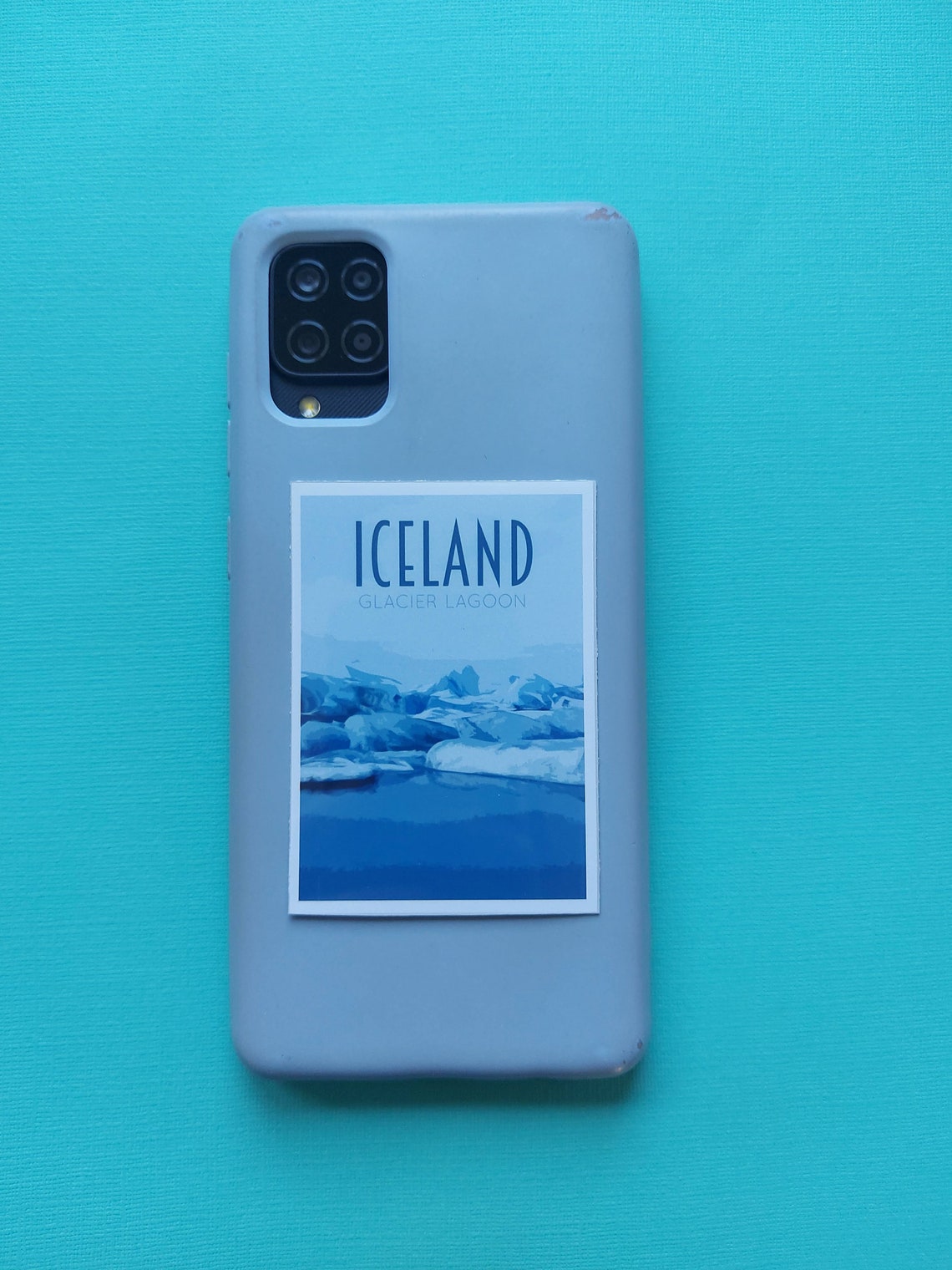 Iceland Sticker Waterproof Iceland Travel Poster Sticker - Etsy