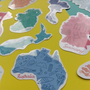 Vietnam Sticker - Waterproof Vietnam Map Sticker - Country Outline With ...