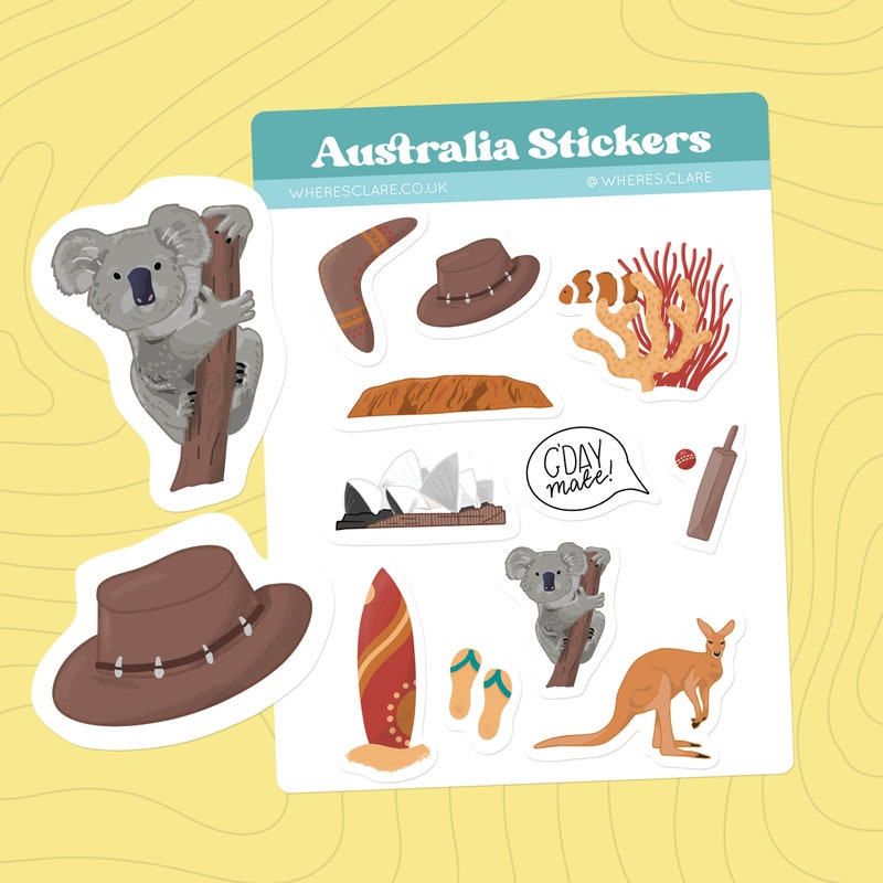 Australian Sticker Small - Etsy UK