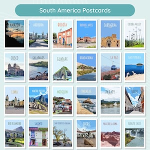 Travel Postcards Pack - Retro Vintage Style - Cities Postcard Pack ...