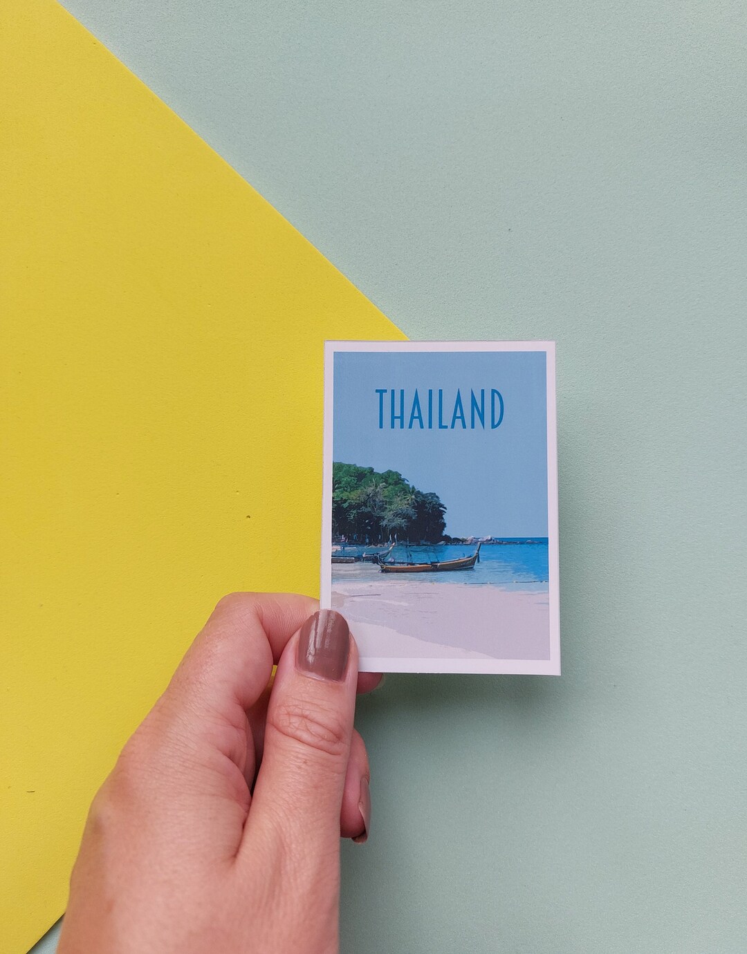 Thailand Sticker - Waterproof Thai Travel Poster Sticker - Retro ...