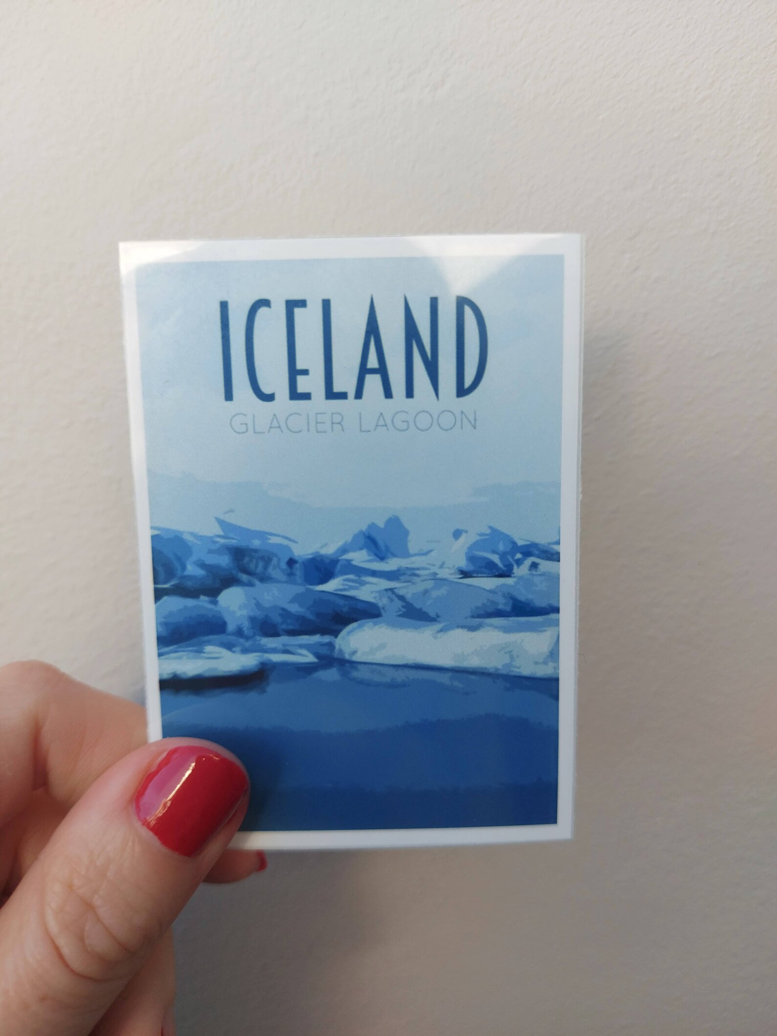 Iceland Sticker Waterproof Iceland Travel Poster Sticker - Etsy