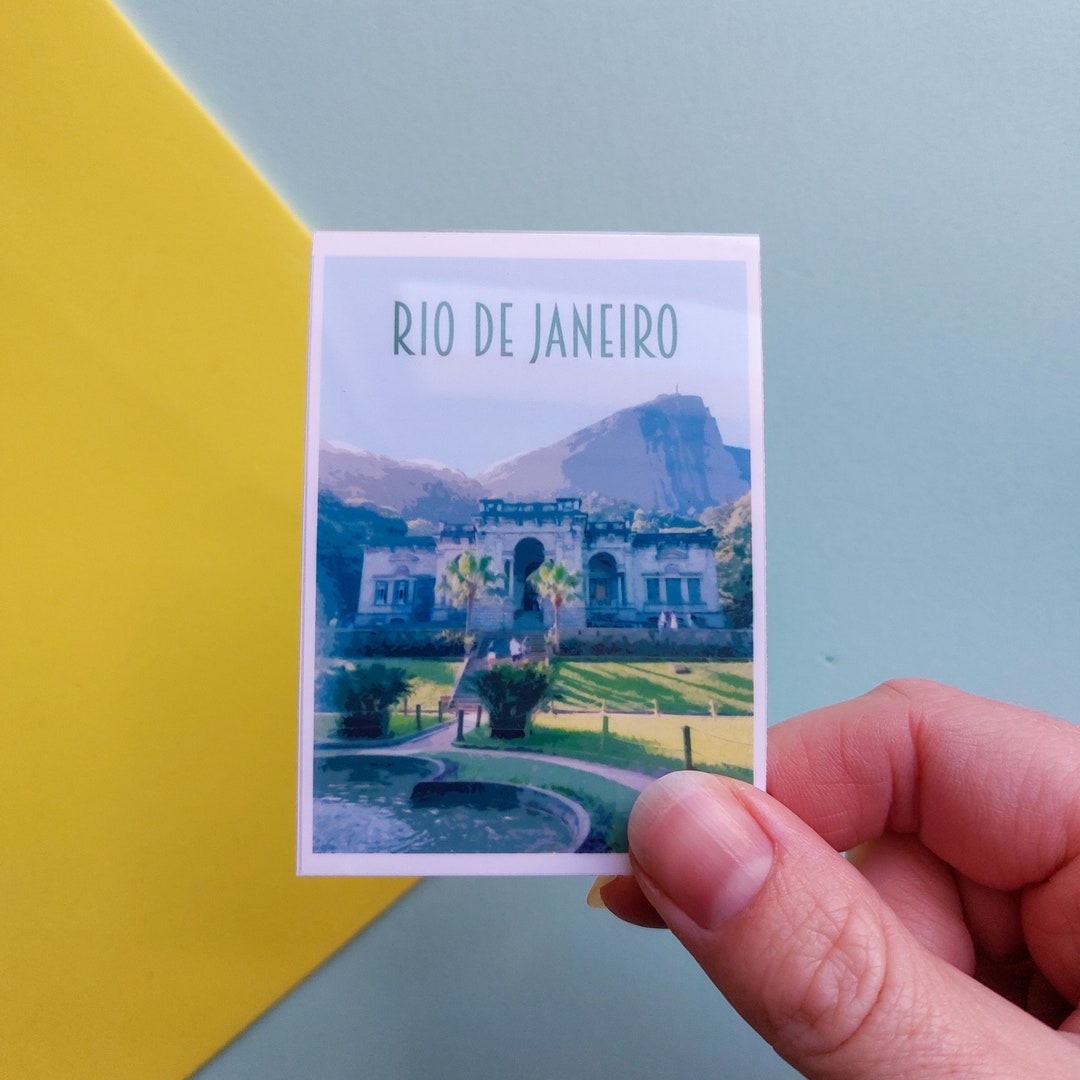 Rio De Janeiro Sticker - Waterproof Brazil Travel Poster Sticker ...