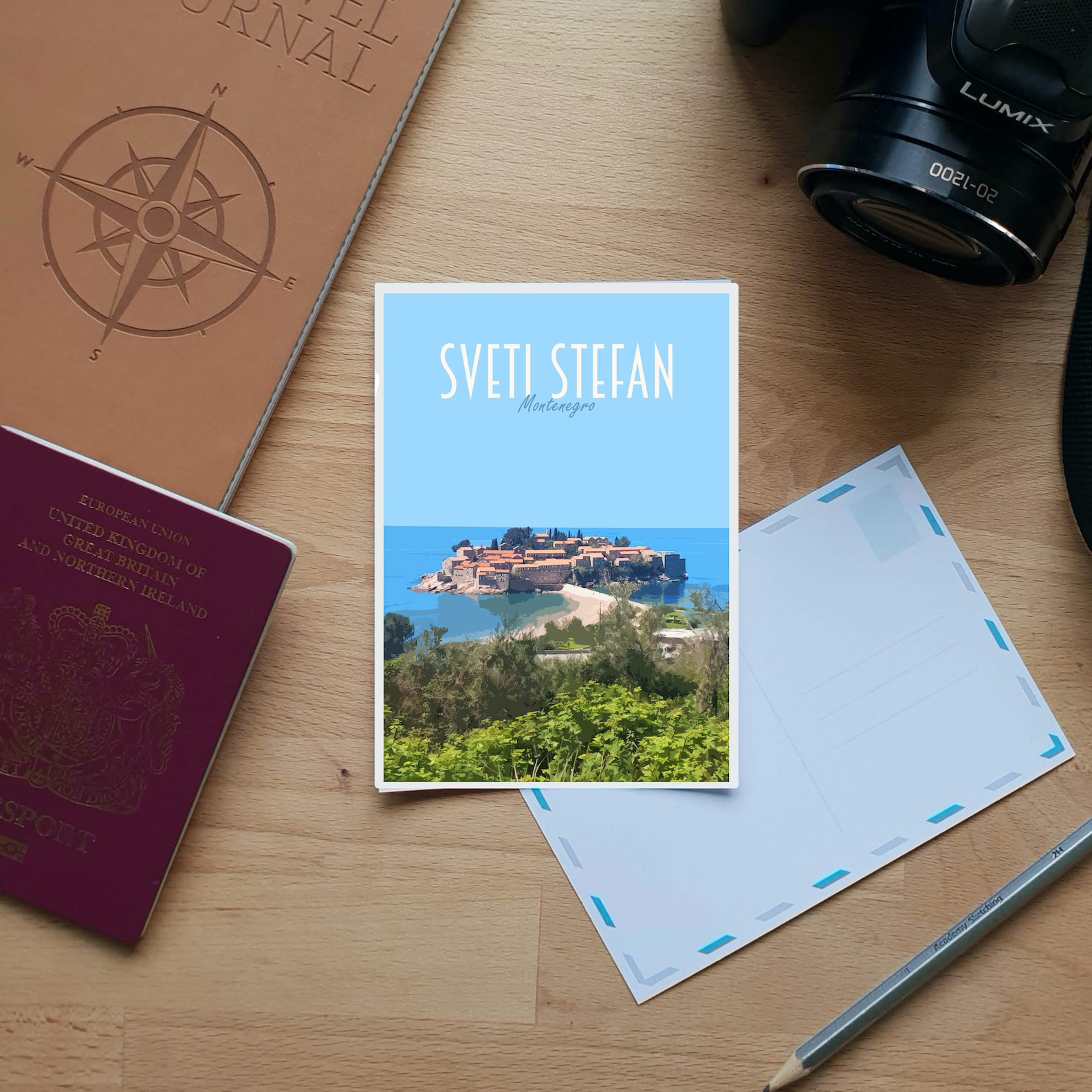 Balkans Travel Postcards Pack - Retro Vintage Style - Cities Postcard ...