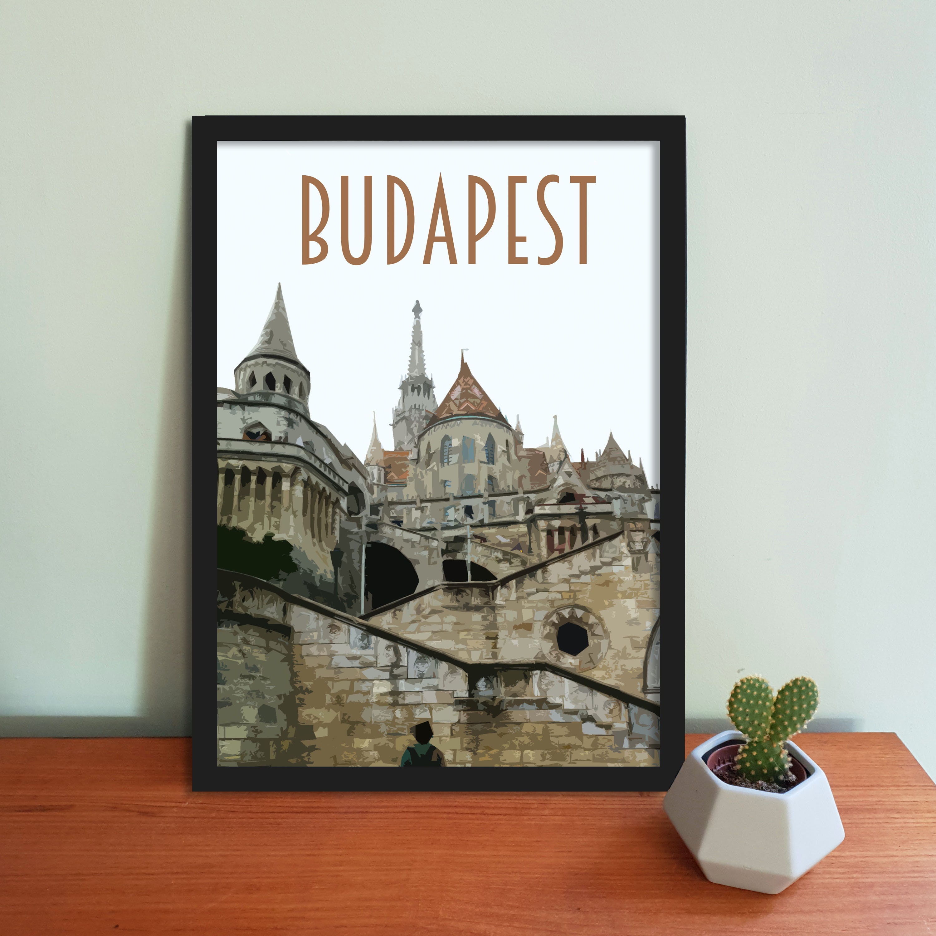 Budapest Travel Poster Retro Vintage Style Hungary Art - Etsy UK