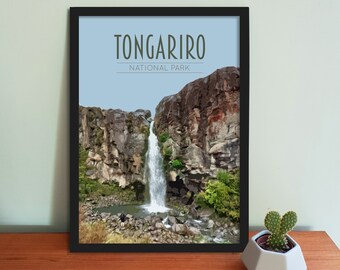 New Zealand Art Vintage Travel Poster Print Home Wall Decor - Etsy