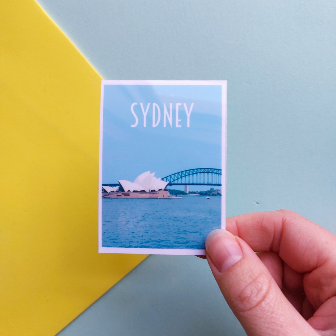 Sydney Sticker - Waterproof Australia Travel Poster Sticker - Retro ...