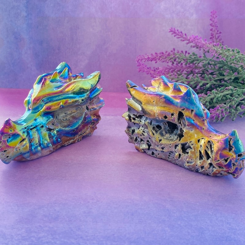 Crystal Dragon Skull - Etsy