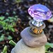 Amethyst Zen Stacked Rocks Garden Stake, Fairy Wand, Decorative Plant ...
