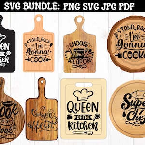 Kitchen Tray Svg Bundle Designs, Cutting Board Svg, Plate Svg, Tray ...