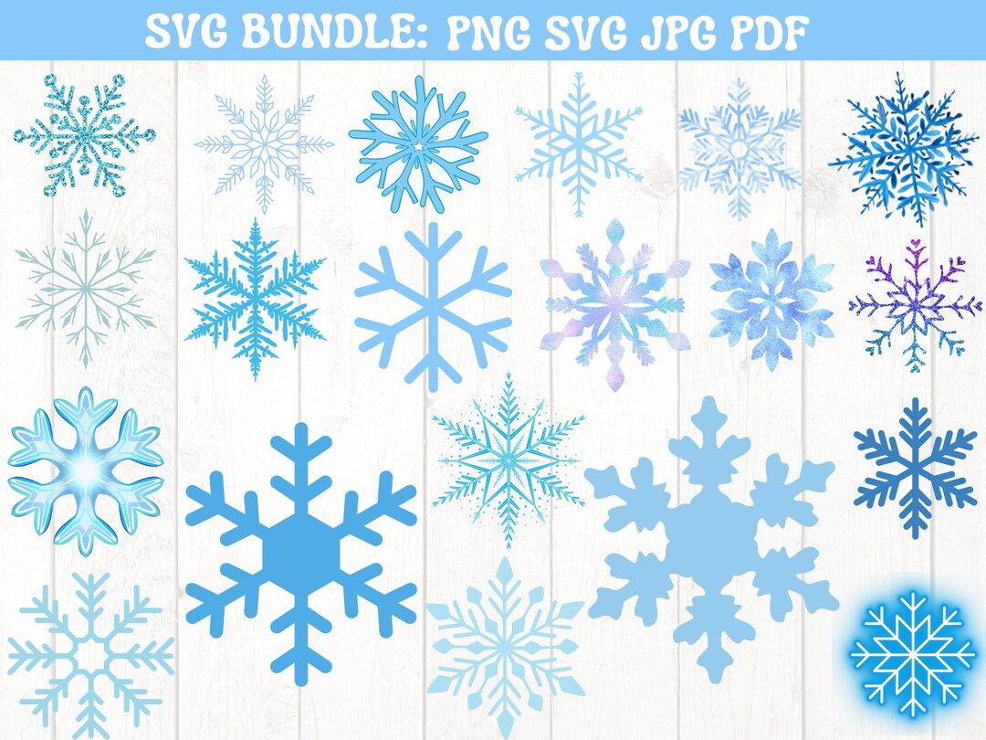 Snowflake Svg, Snowflake Svg Bundle, Snowflake Clipart, Snowflake Cut ...