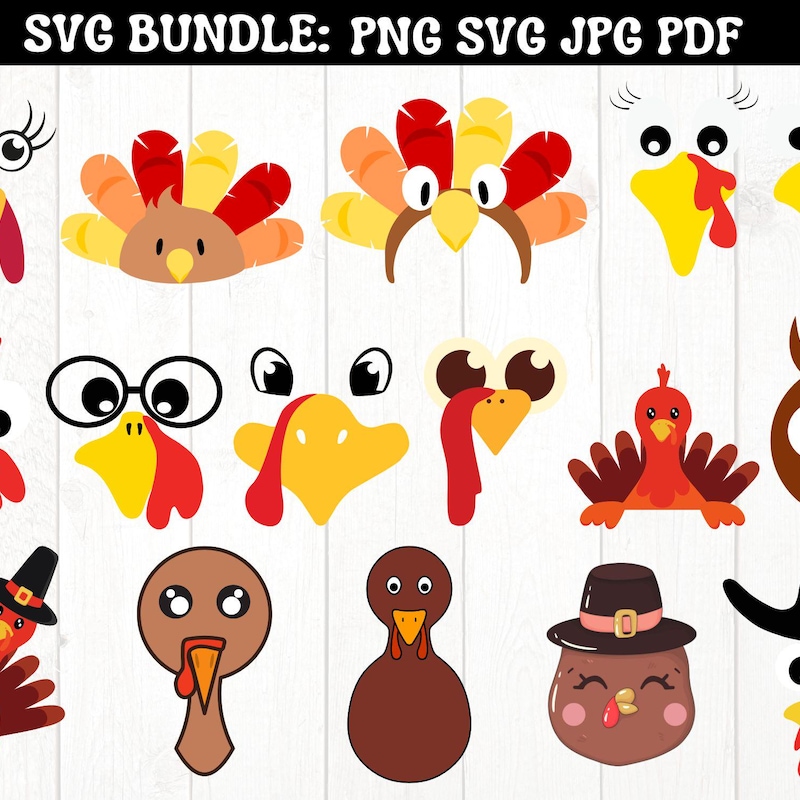 Turkey Head Svg - Etsy