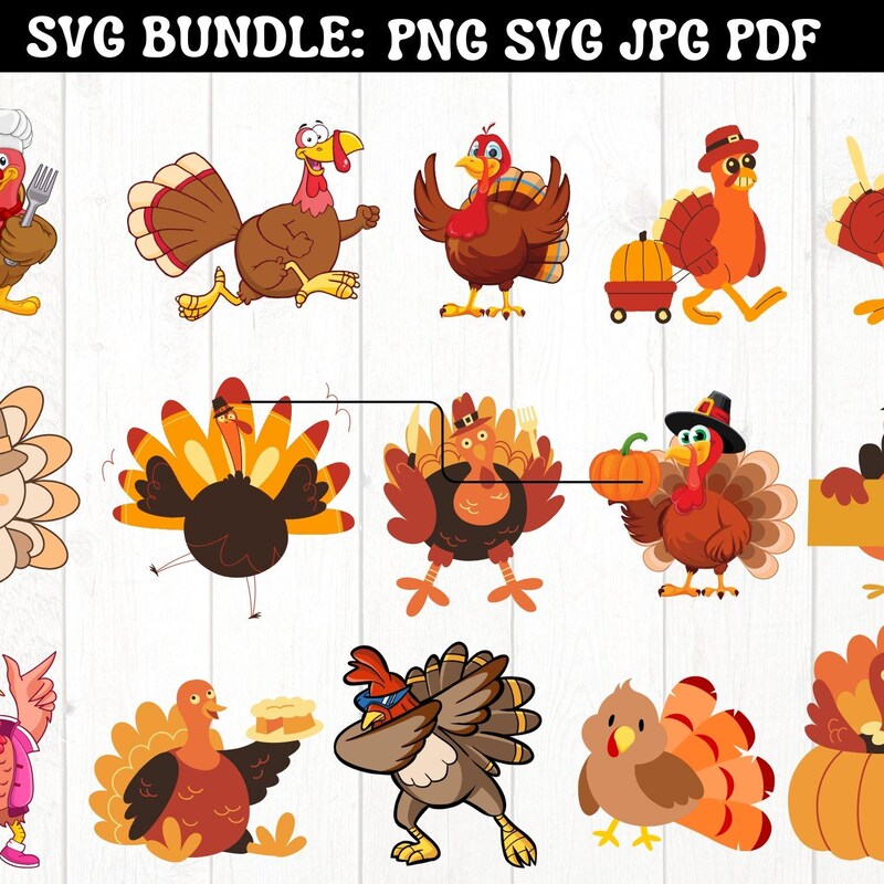 Turkey Svg - Etsy