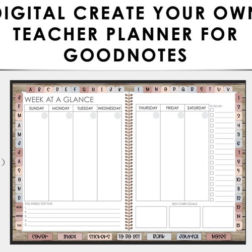 Digital Teacher Planner Goodnotes - Etsy
