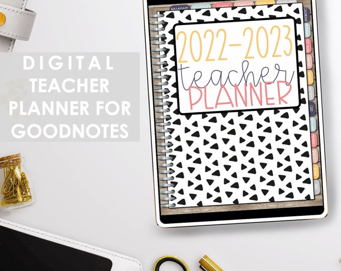 Digital Teacher Planner Goodnotes - Etsy