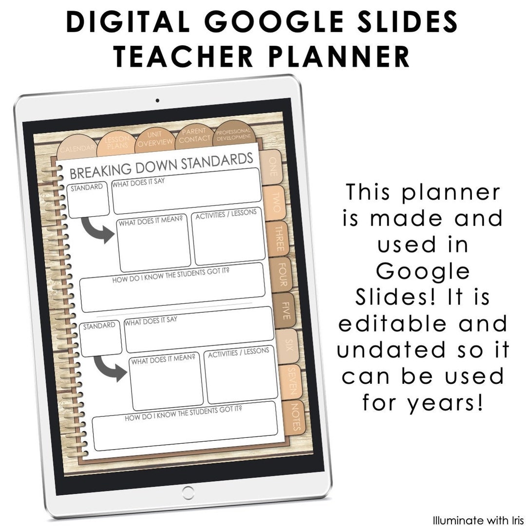 Sunshine Google Slides Teacher Planner - Etsy