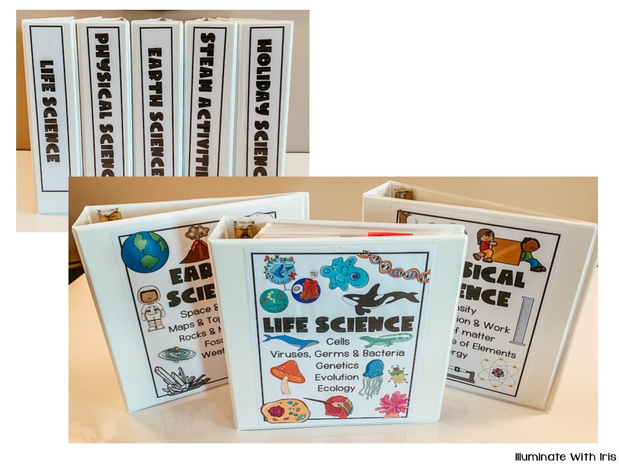 Science Binder Covers - Etsy