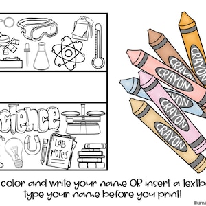 Printable Science Interactive Notebook Cover - Etsy