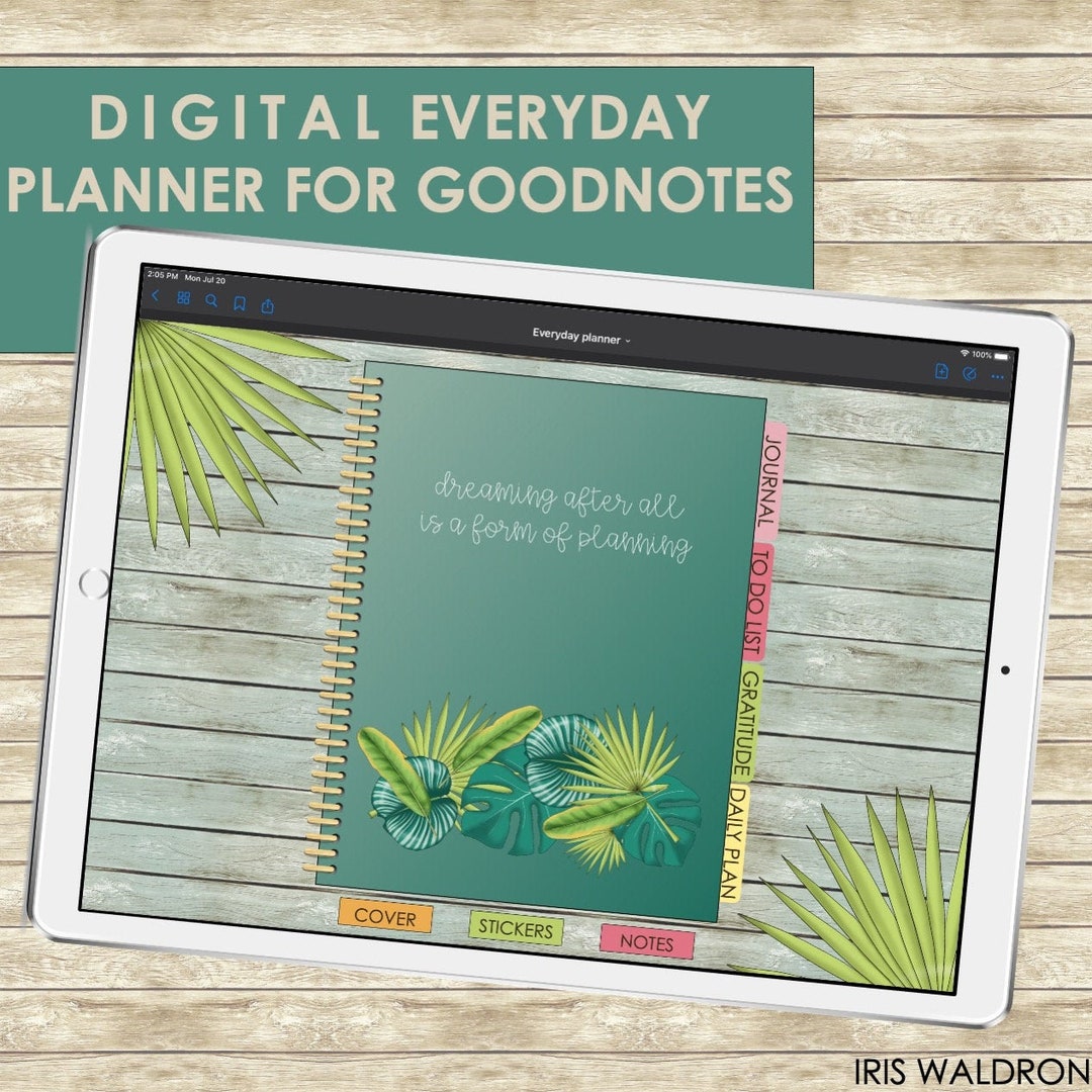 Summer Themed Digital Everyday Planner Goodnotes - Etsy