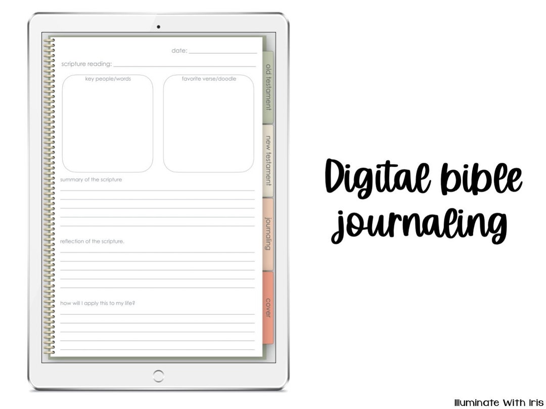 Digital Bible Journaling Notebook - Goodnotes - Etsy