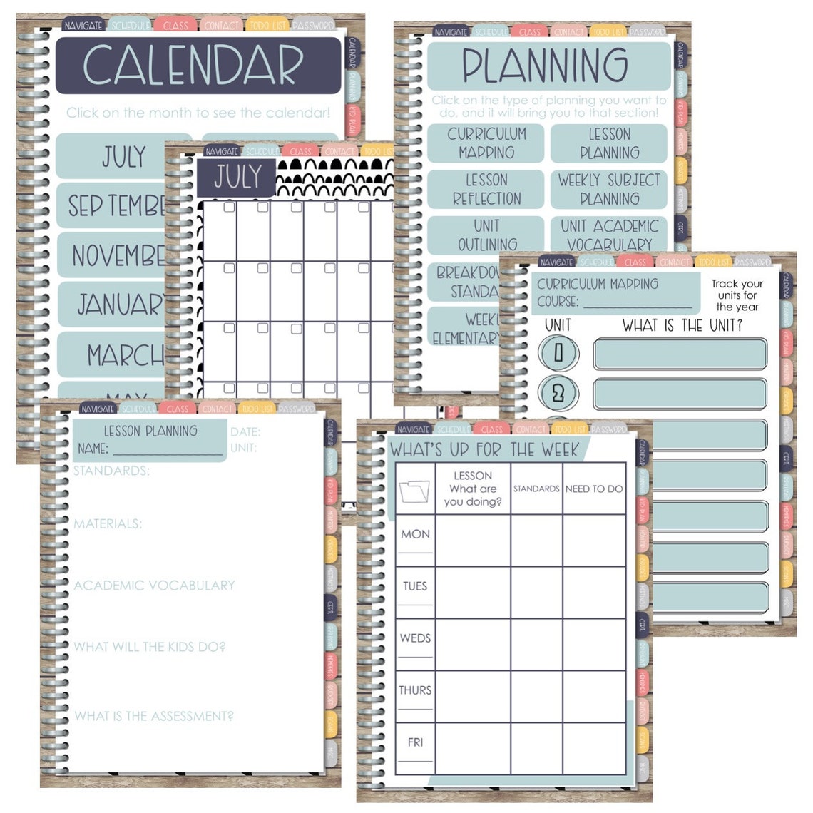 Digital Teacher Planner - Goodnotes - Etsy