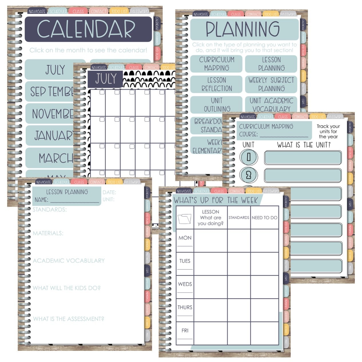 Digital Teacher Planner - Goodnotes - Etsy