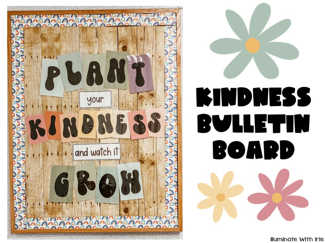 Plant Kindness And Watch It Grow Bulletin Board Etsy