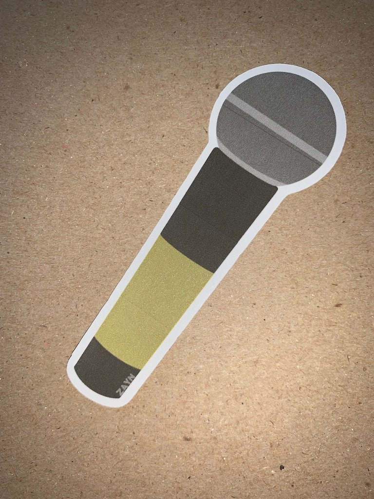 One Direction Microphone Colors Stickers | Etsy