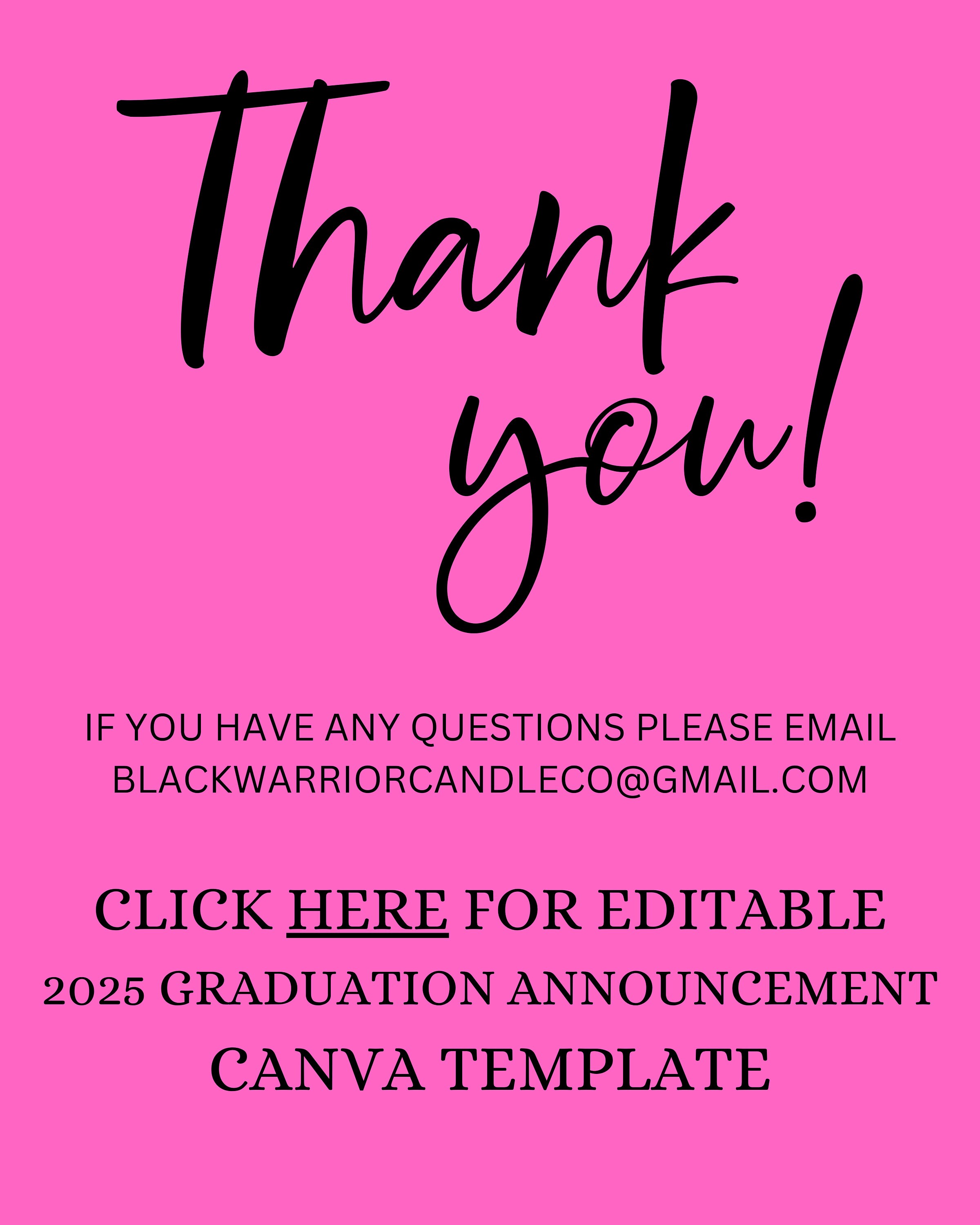 Graduation Invitation Template | Printable Grad Invite | Class of 2025 ...
