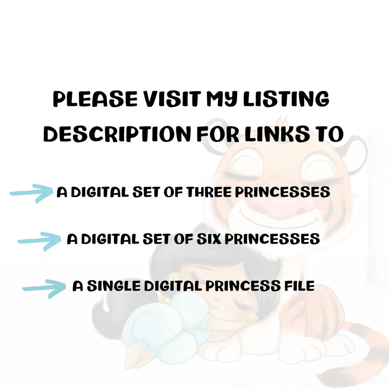 Set of 22 Princesses Digital Files Princess Wall Decor - Etsy