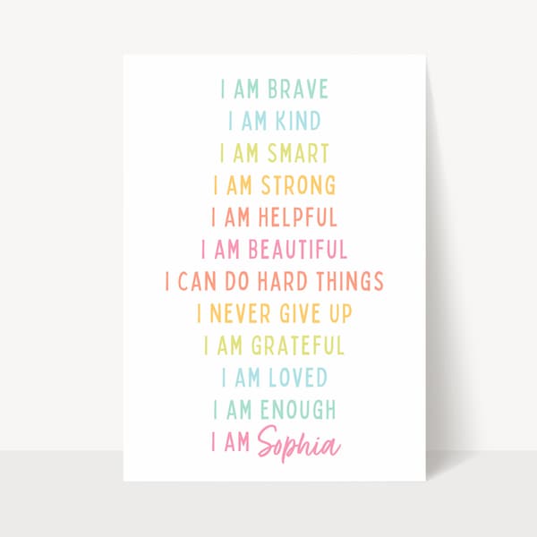 Personalised I Am Kind - Etsy