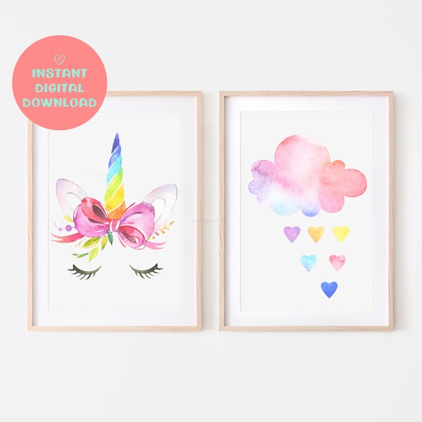 Unicorn Poster - Etsy