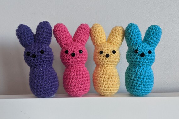 Crochet Bunny Peep Pattern | Etsy