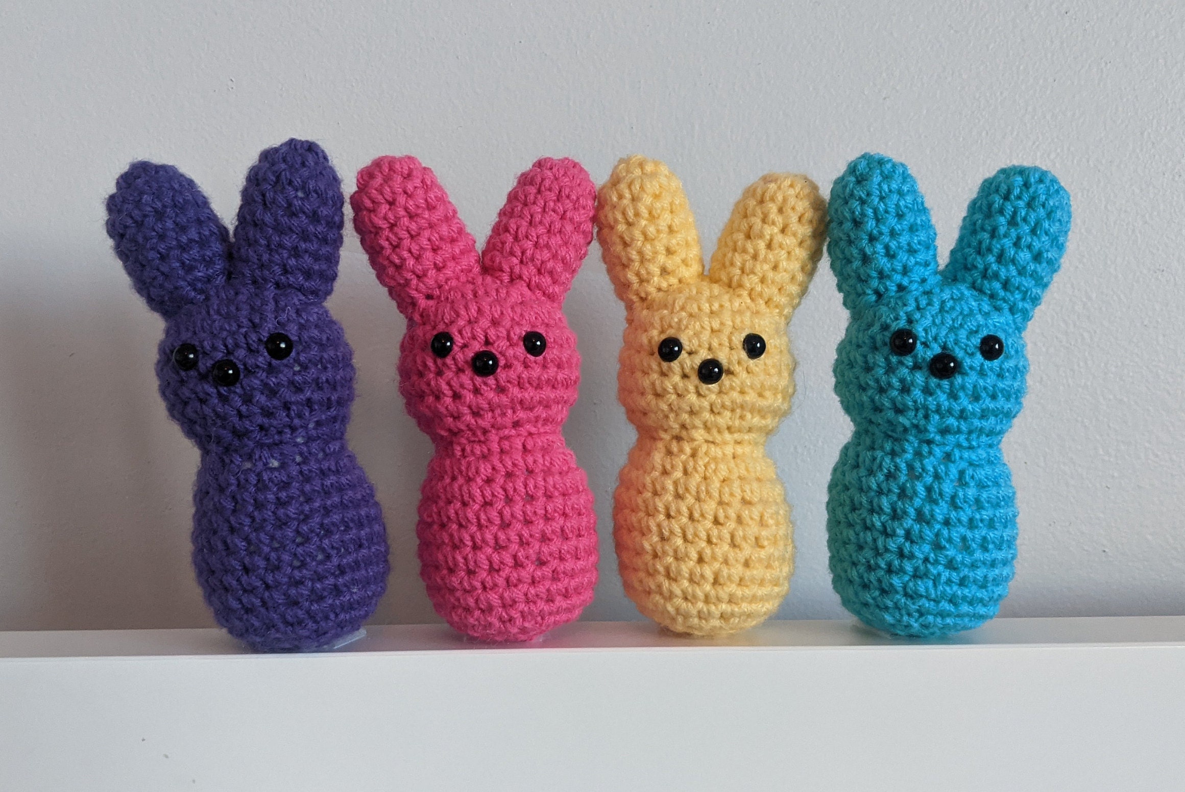 Crochet Bunny Peep Pattern - Etsy