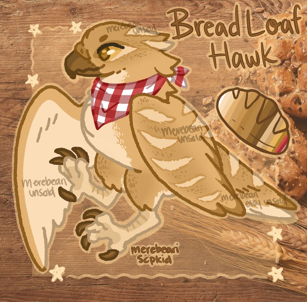 Furry Fursona Adoptable Bread Loaf Hawk - Etsy