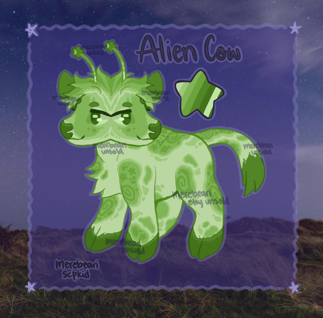 Furry Fursona Adoptable Alien Cow - Etsy