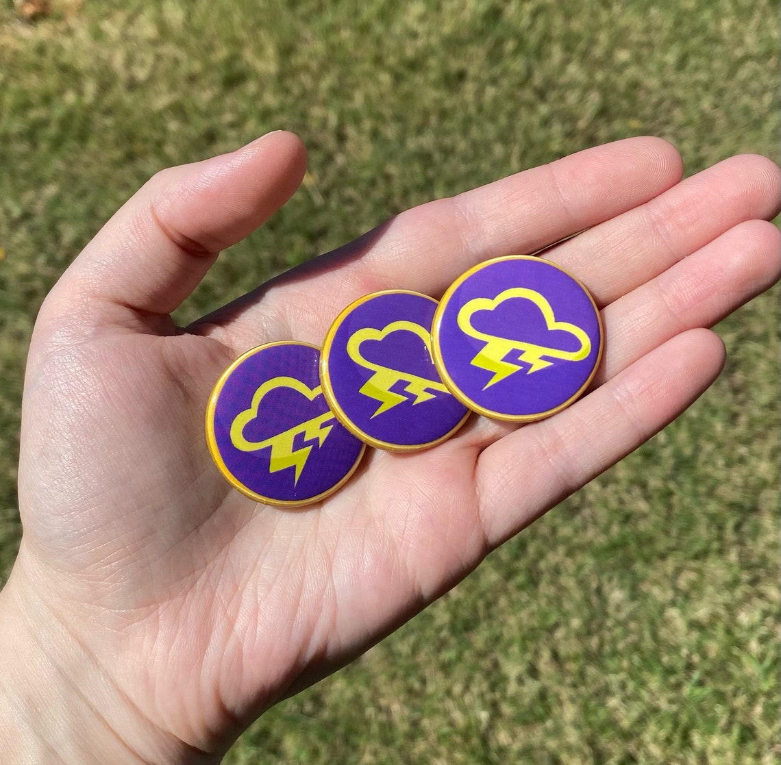 Wizard101 Storm Logo Button Pin - Etsy