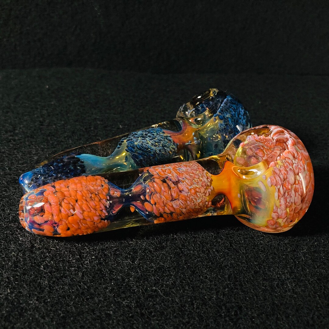 5” Double Chamber Frit Glass Pipe | Pipe | Glass Pipes | Pipes ...