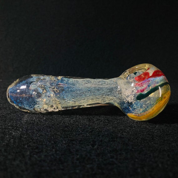 5 Fumed Geode Crystals Inspired Glass Smoking Pipe Glass | Etsy