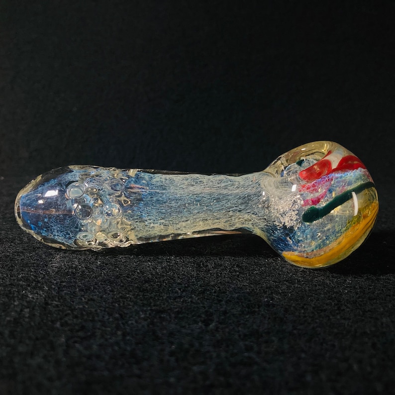 5 Fumed Geode Crystals Inspired Glass Smoking Pipe Glass - Etsy