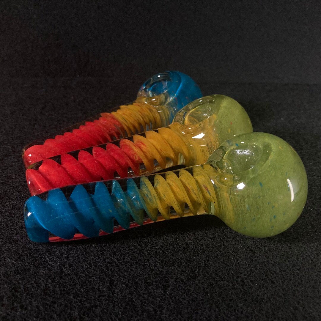 5” Tri Colored Helix Twister Glass Pipe | Pipe | Glass Pipes | Pipes ...