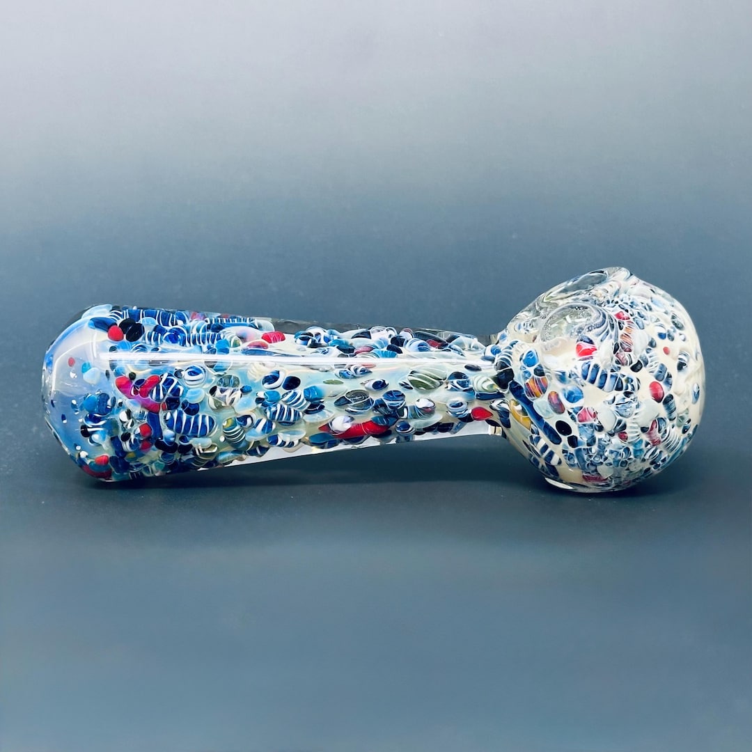 5” Fumed Rainbow Confetti Glass Pipe | Pipe | Glass Pipes | Pipes ...