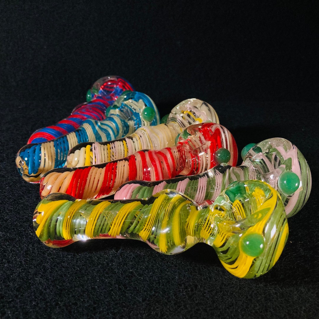4.5” Twisted Dual Spiral Glass Pipe | Pipe | Glass Pipes | Pipes ...