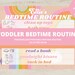 Personalized Bedtime Routine Chart | Toddler Bedtime Routine ...