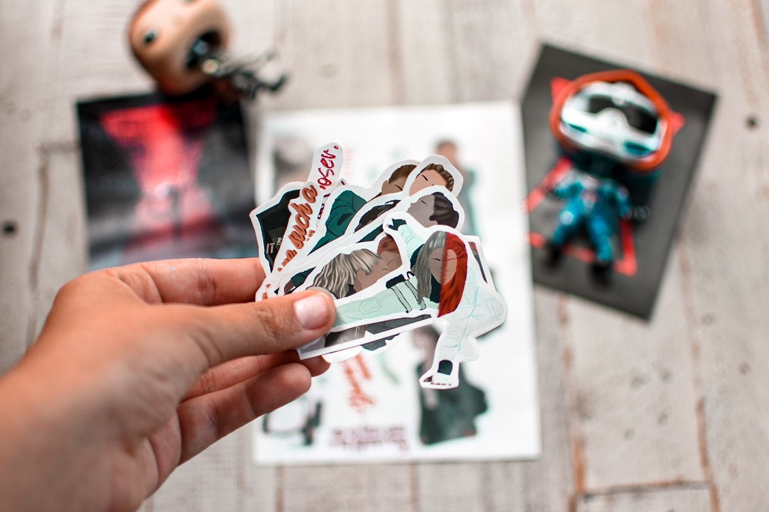 Yelena Belova Stickers, White Widow Sticker Pack, Black Widow Movie ...