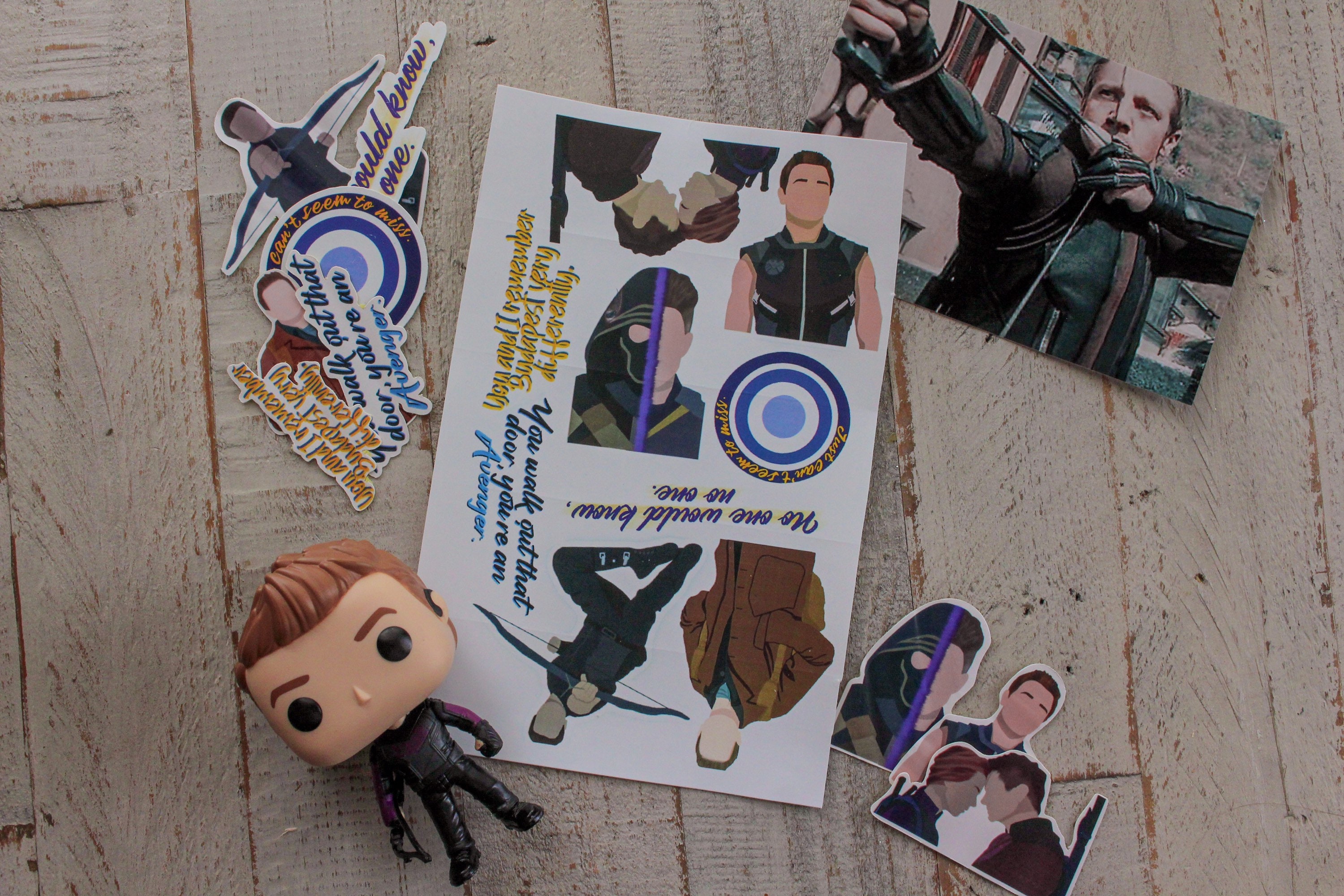 Hawkeye Sticker Pack Clint Barton Stickers Hawkeye Series - Etsy