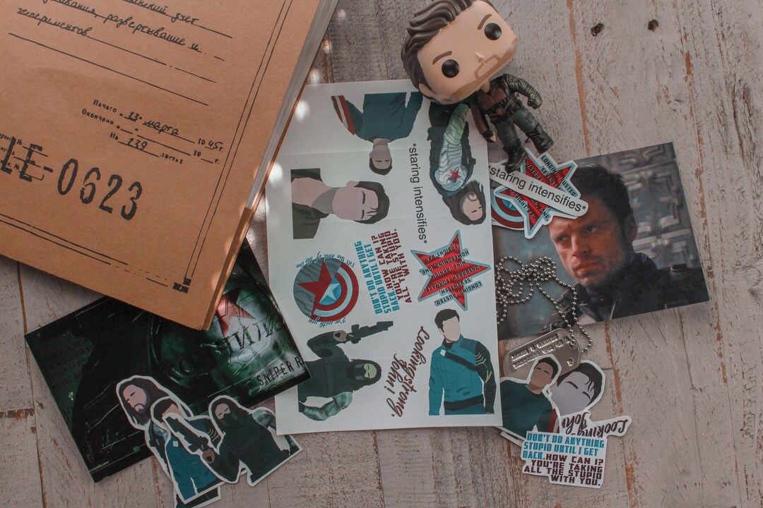 Bucky Barnes Stickers, Winter Soldier Stickers, Falcon and the Winter ...