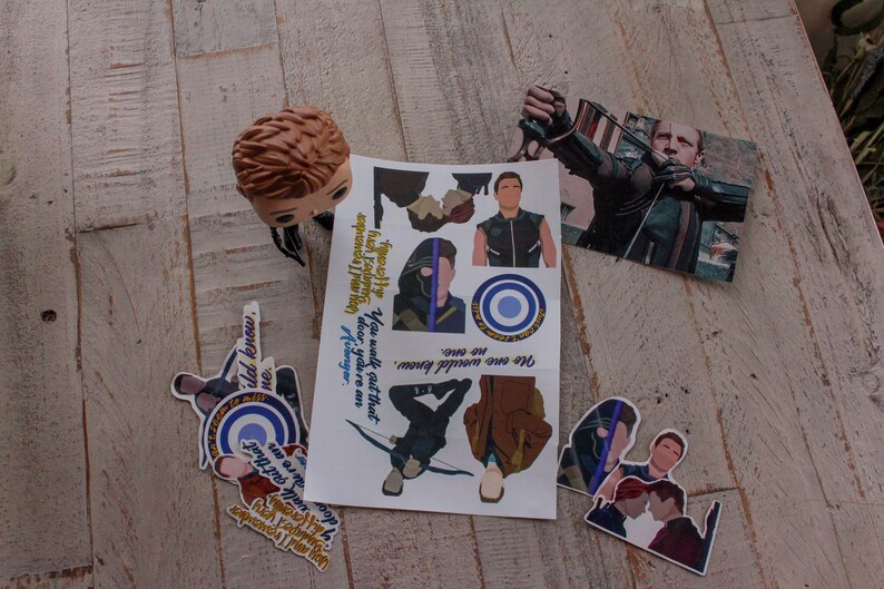 Hawkeye Sticker Pack Clint Barton Stickers Hawkeye Series - Etsy
